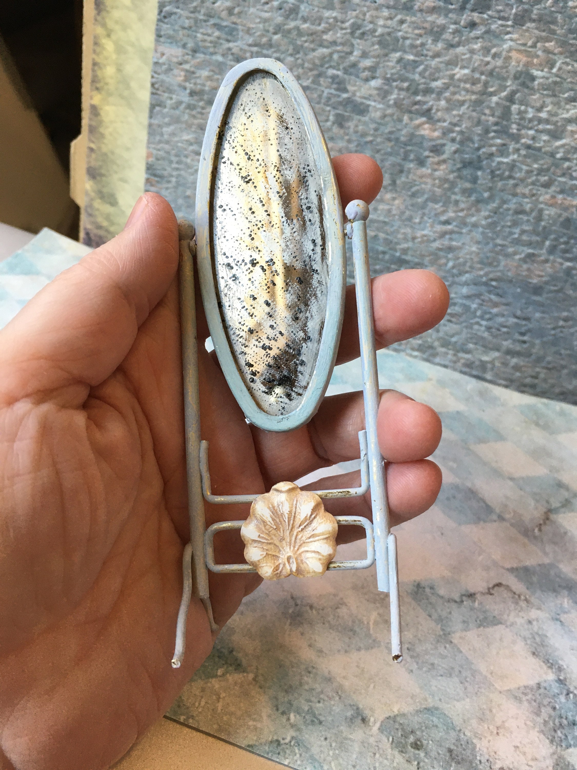 Miniature Doll House Standing Mirror Dressing Full Length Tilt - Etsy