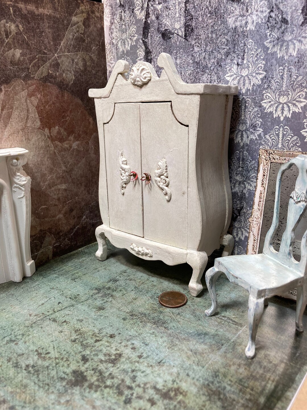 Miniature Dollhouse 1 Inch 12 Scale Sonia Messer Block House Furniture ...