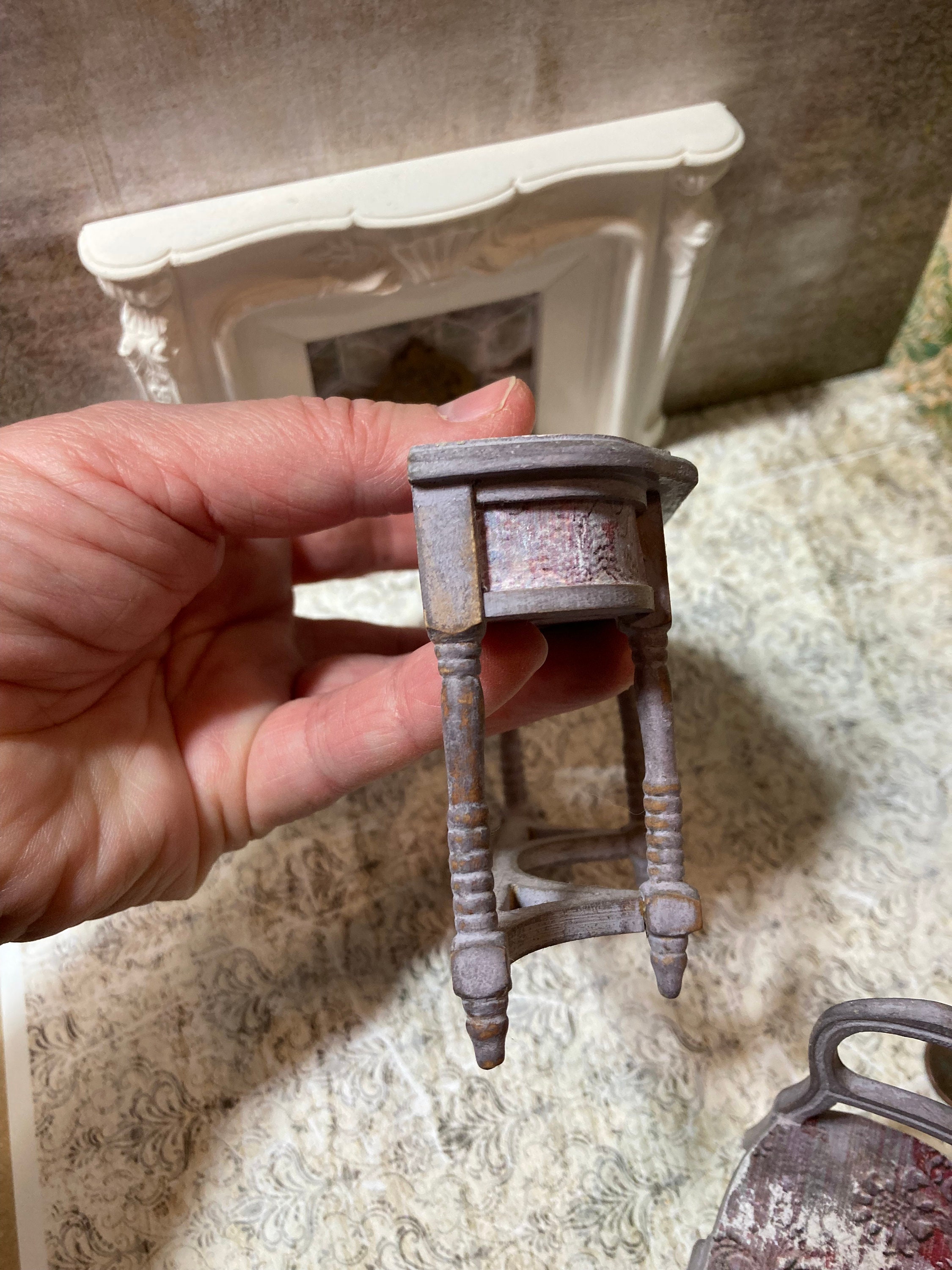 Miniature Doll House Hall Foyer Entryway Desk Sideboard Table - Etsy