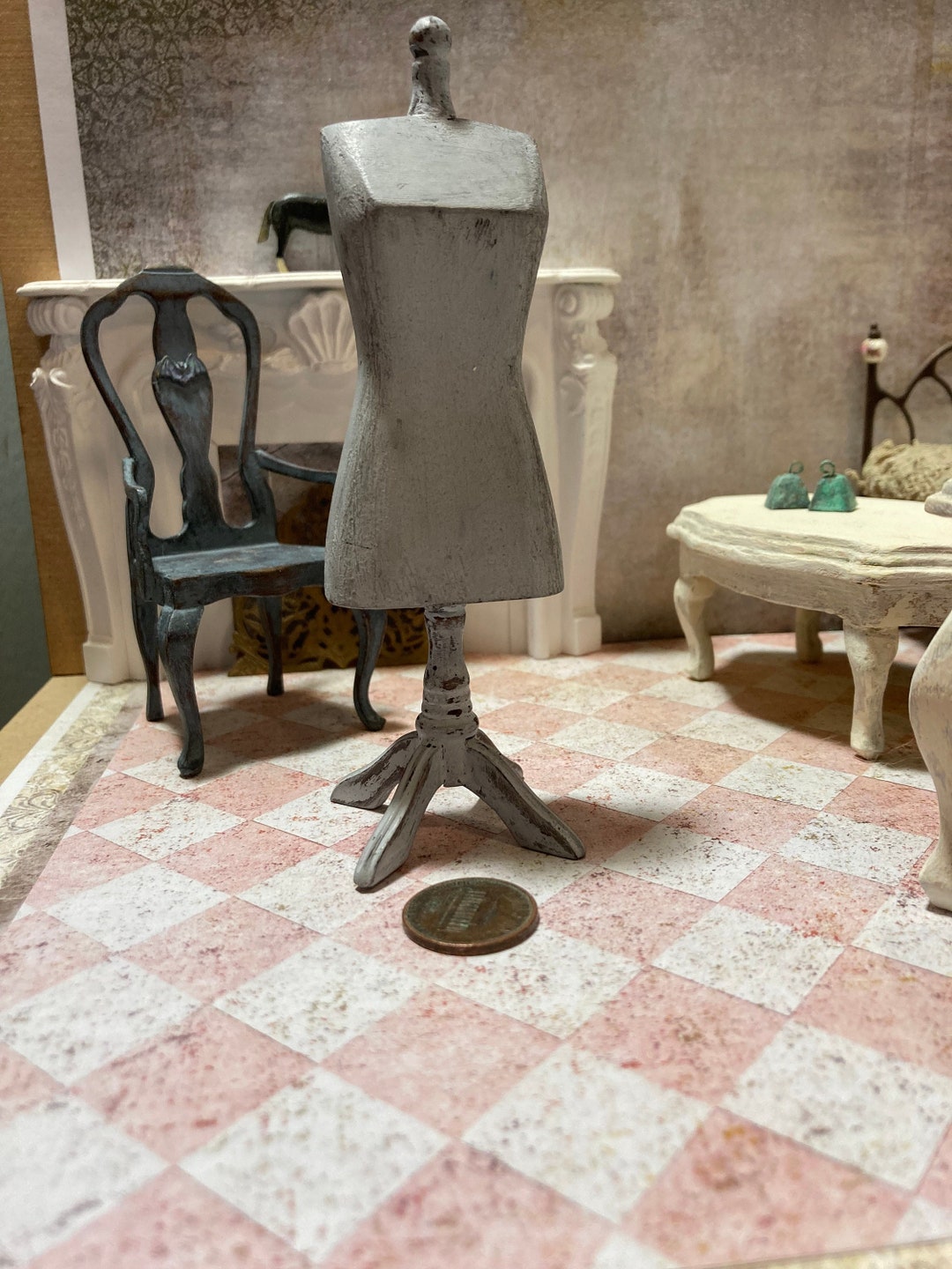 Miniature Doll House 1 Inch 12 Scale Mannequin Manikin Dress Form Dummy ...