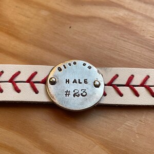 Personalized Baseball Bracelet: Custom Name Sports Fan Wristband - Etsy