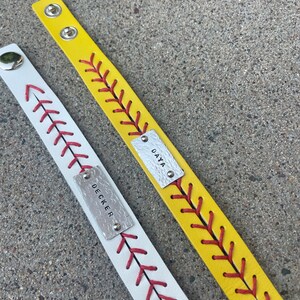 Personalized Baseball Bracelet, Custom Sports Bracelet, Players Name ...