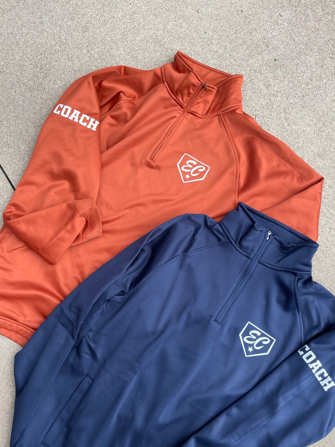 Team Logo Sports Warmup Jacket, Custom Sports Team 1/4 Zip up Warm Up ...