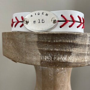 Personalized Baseball Bracelet, Custom Sports Bracelet, Players Name ...