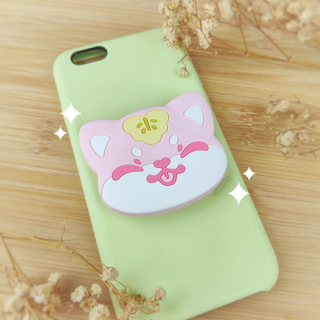SAKURA INU Phone Grip | Shiba Inu, Cottagecore, Dog, Flower, Griptok ...