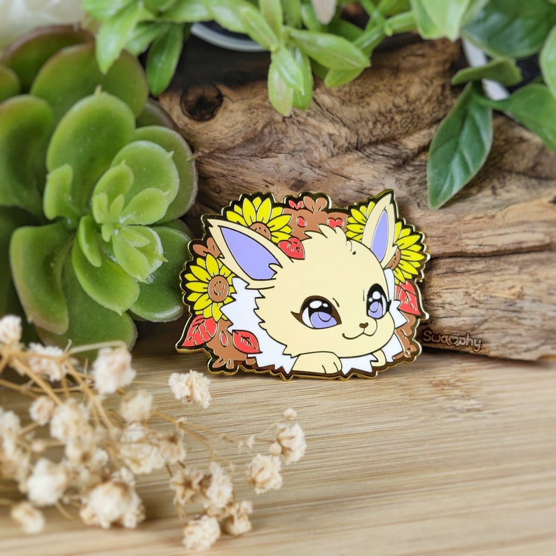 PEEK-A-BOO Enamel Pins REGULAR Ver. Floral Spring - Etsy