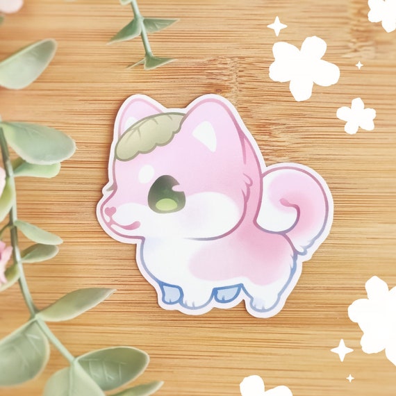 Sakura Inu Sticker Shiba Inu Sakura Cherry Blossoms - Etsy