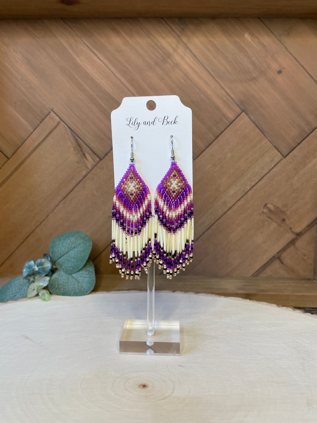 Mini Porcupine Quill Earrings Purple - Etsy