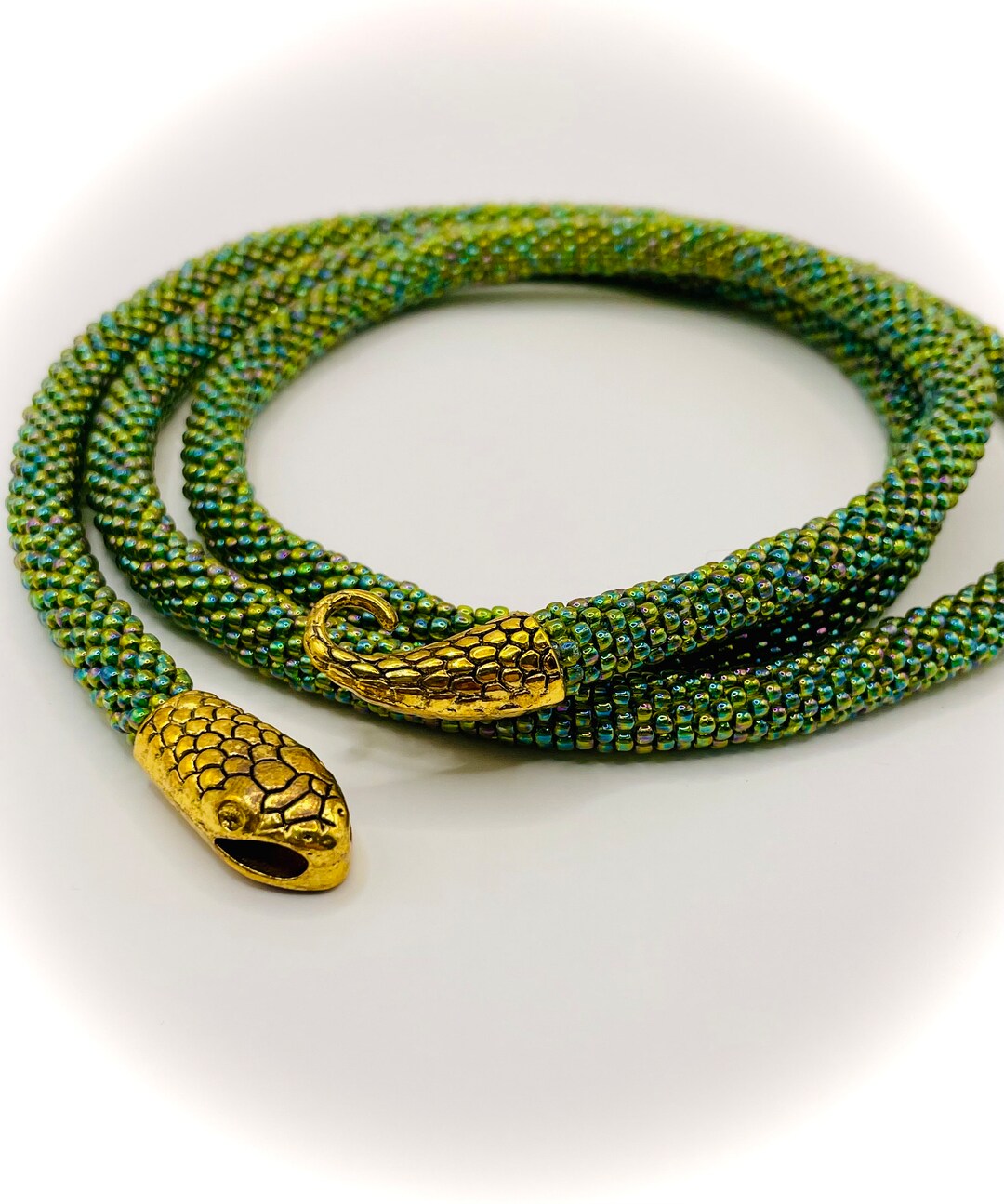 Green Snake Necklace - Etsy
