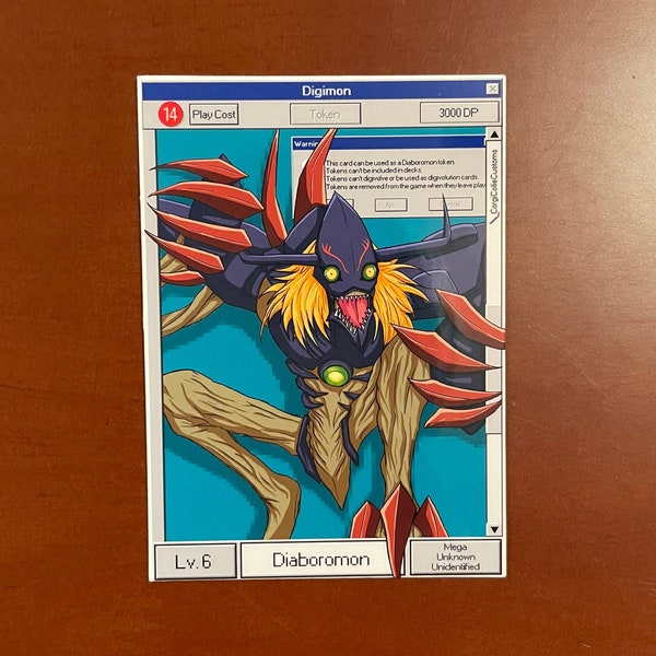 Diaboromon Token - Etsy