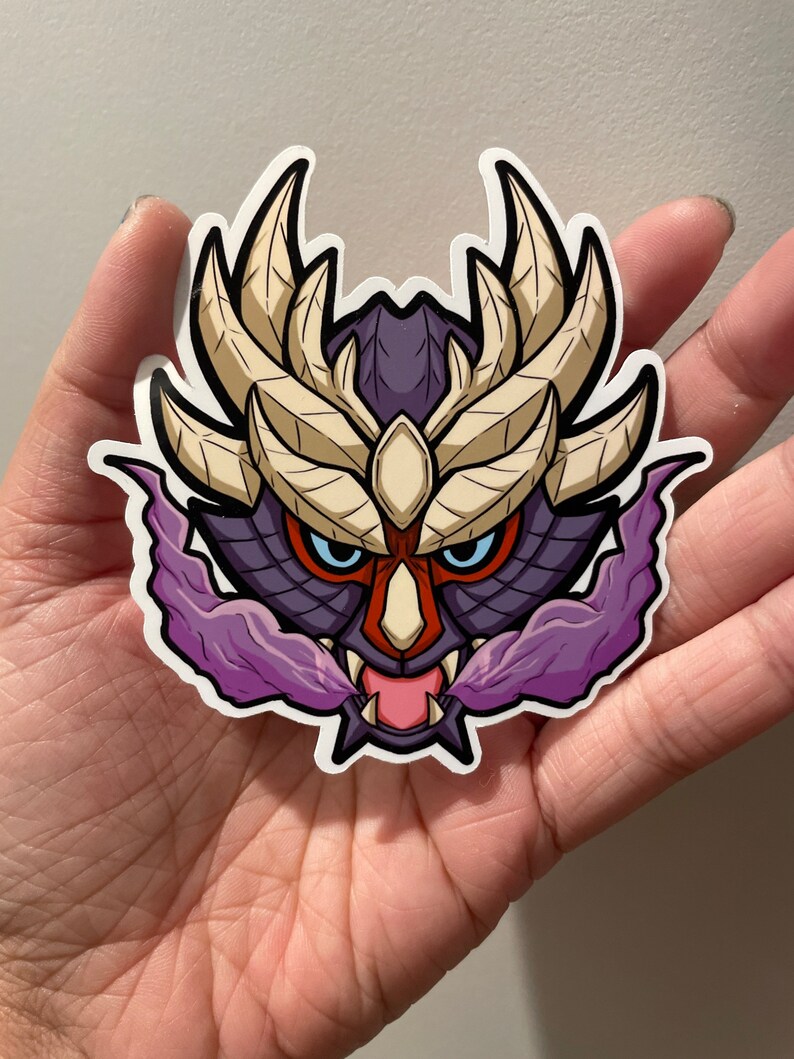 Monster Hunter Magnamalo Palico & Palamute Vinyl Stickers - Etsy