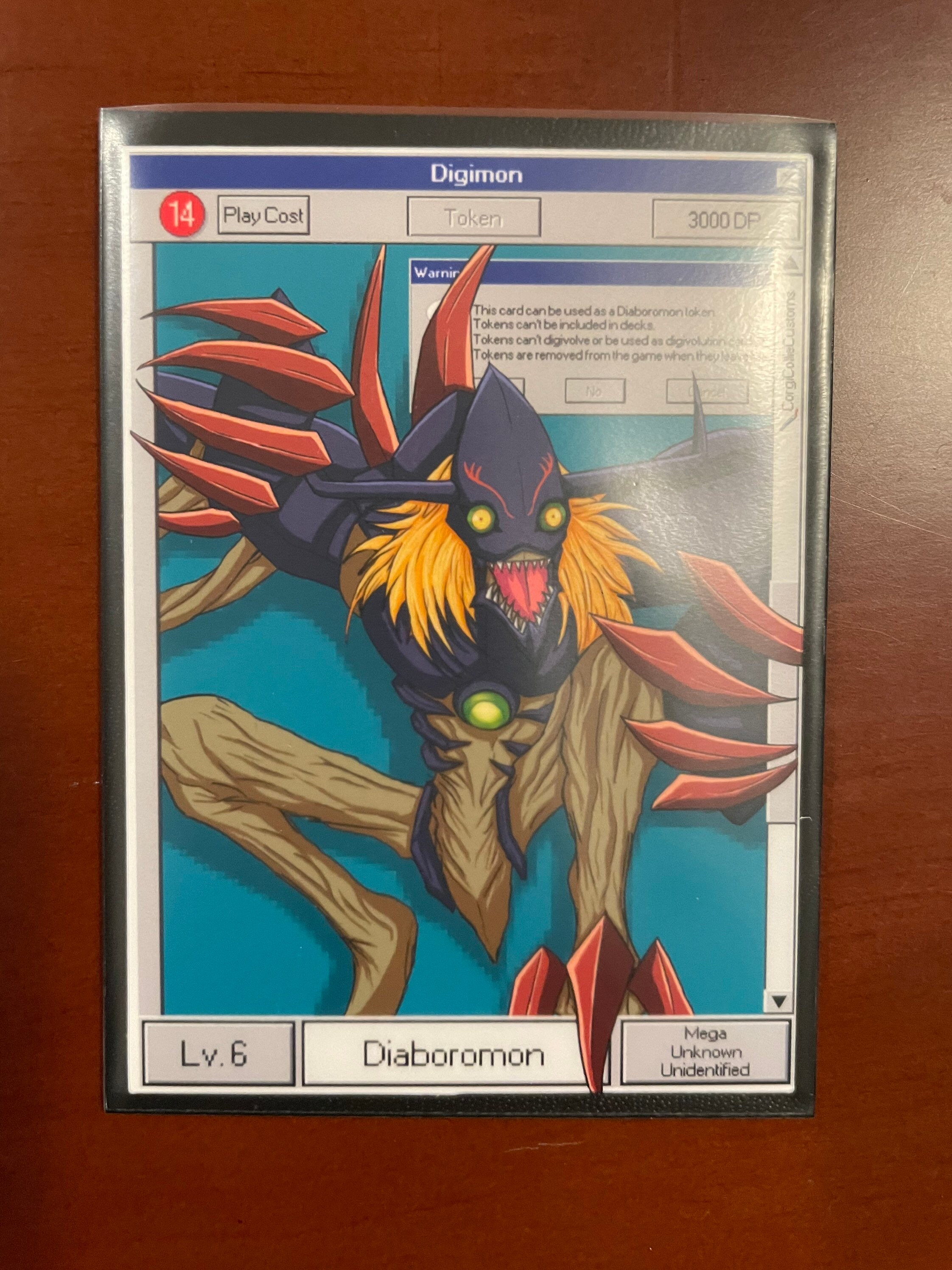 Diaboromon Token - Set of Four - Etsy