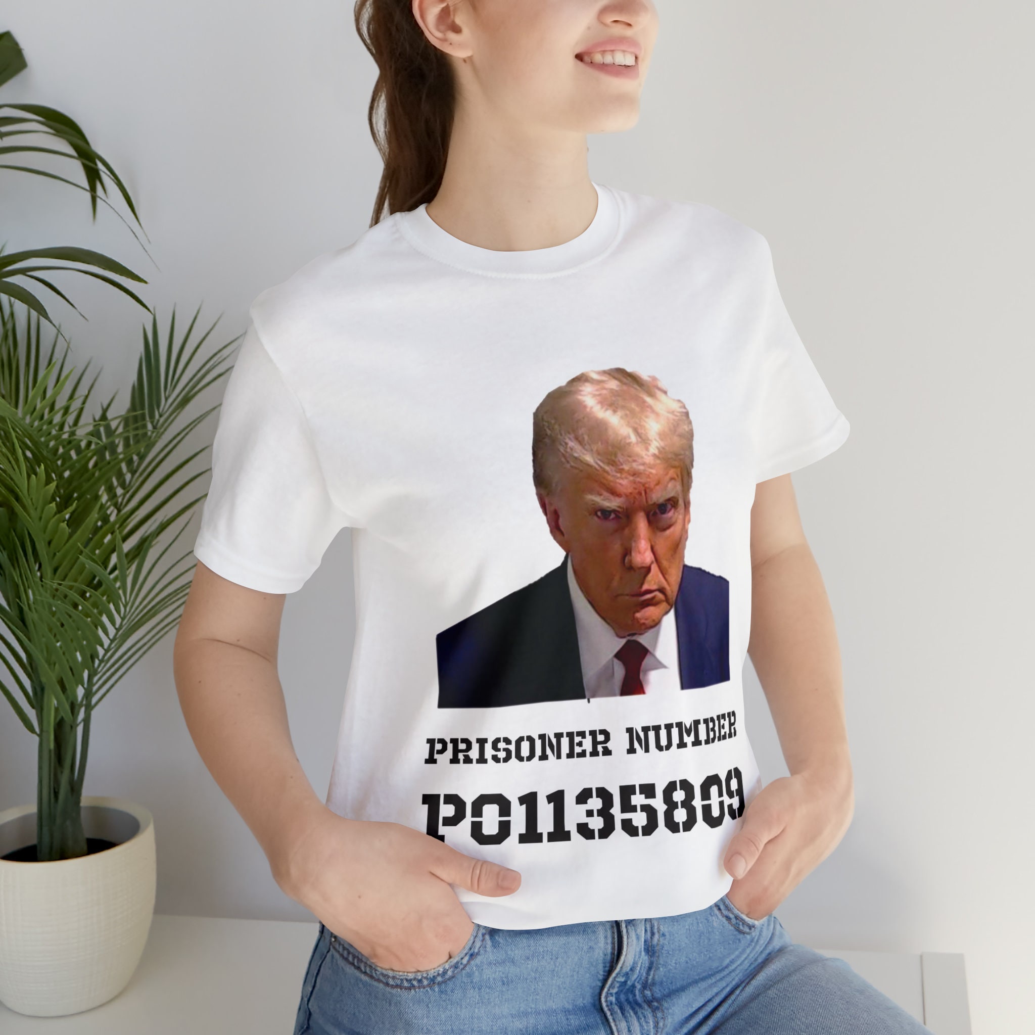 Trump Mugshot Tee Fulton County Jail Prisoner P01135809 - Etsy