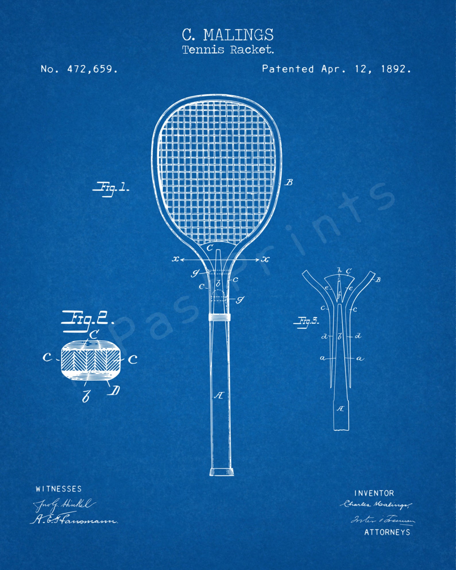 Tennis Printable Tennis Racket Tennis Wall Art Tennis Art Tennis Print ...