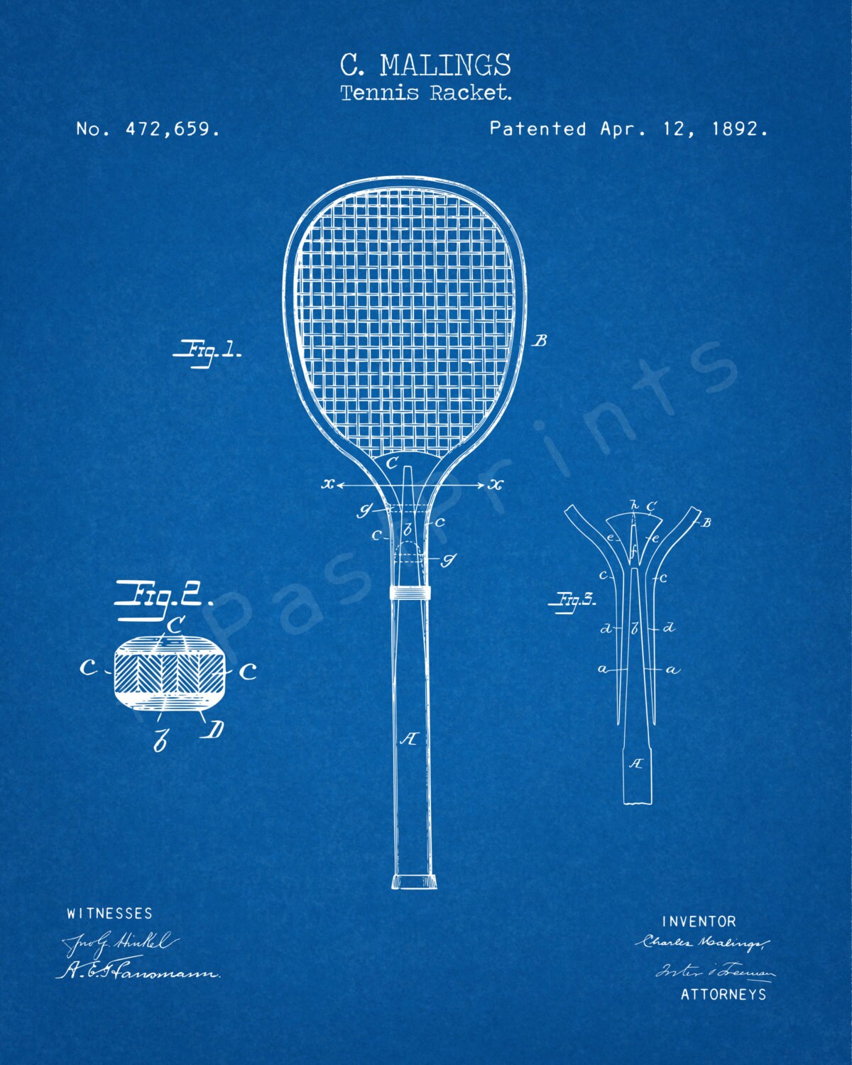 Tennis Printable | Tennis Racket | Tennis Wall Art | Tennis Art ...