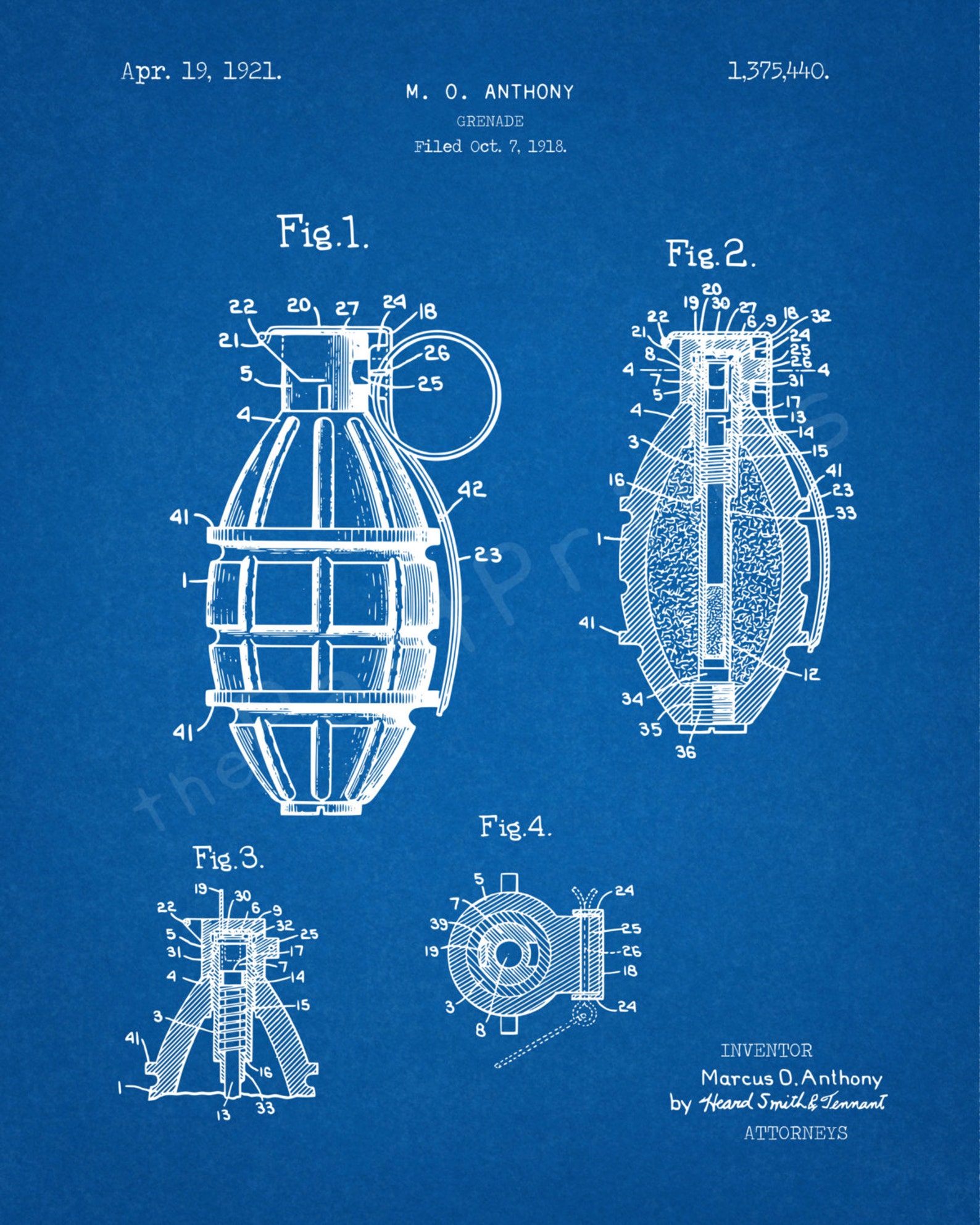 Grenade Printable | Military Print | Military Wall Art | Military Art ...