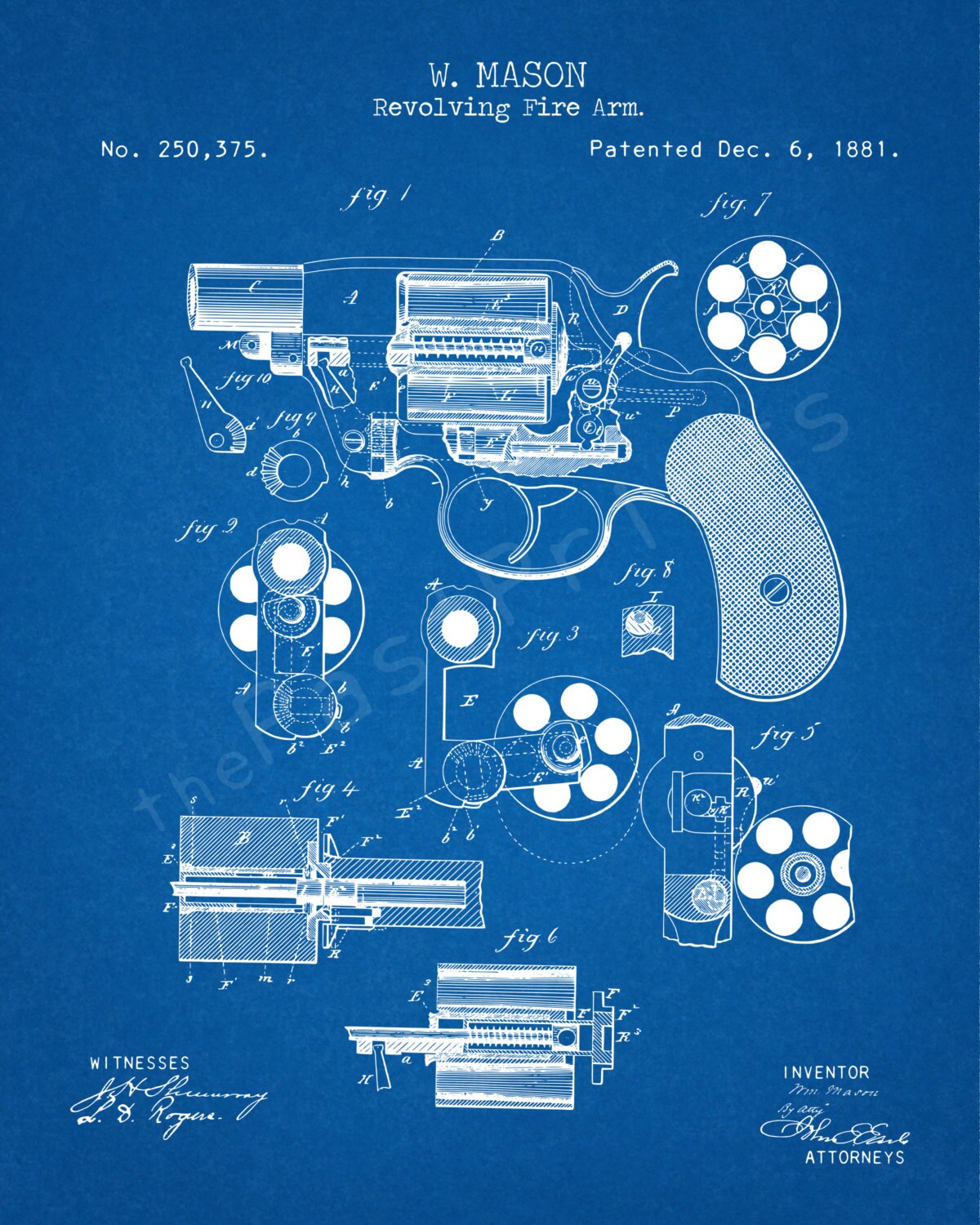Gun Printable Colt Revolver Gun Art Gun Print Gun Poster Gun Decor ...