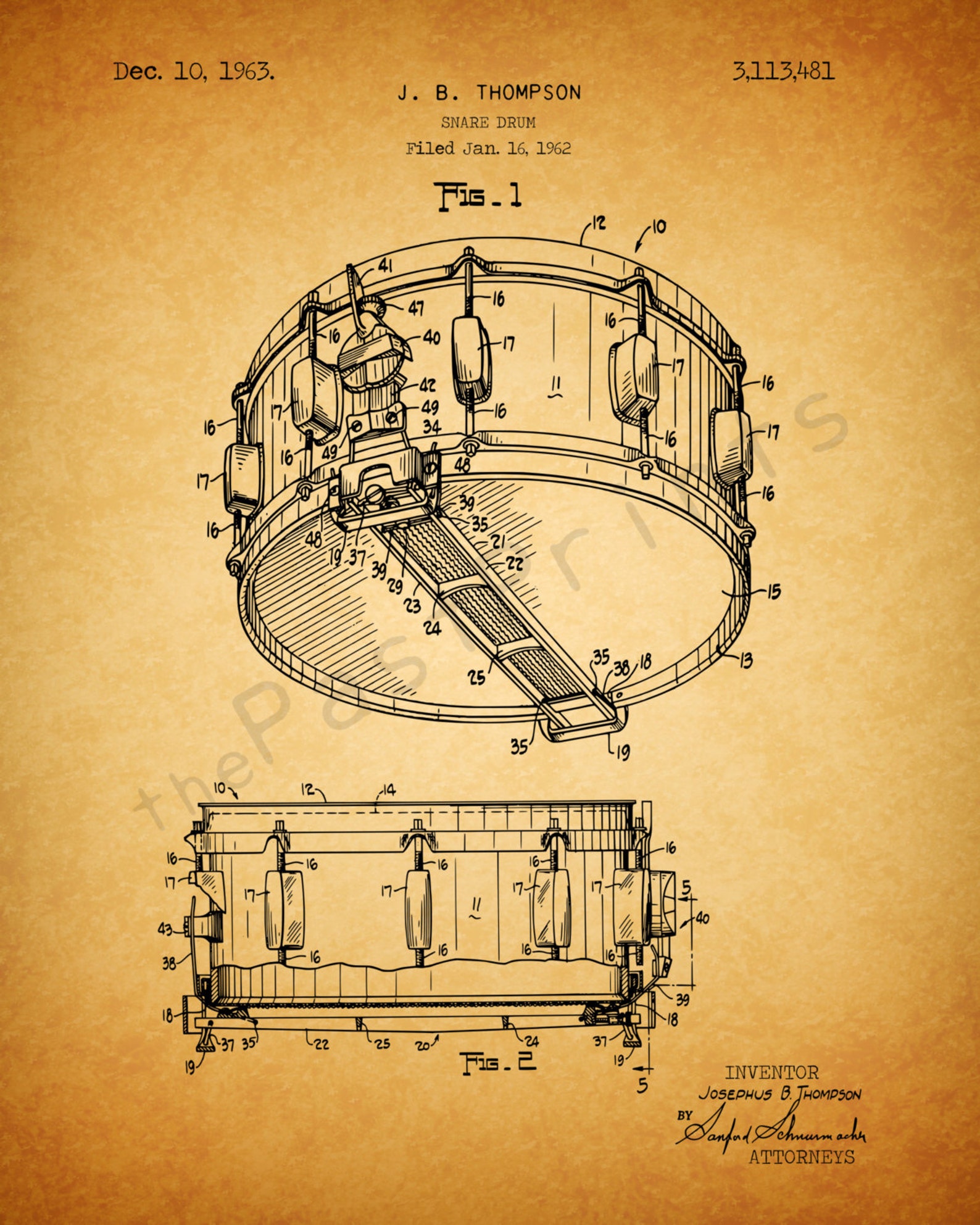 Drum Printable | Snare Drum | Drum Wall Art | Drum Art | Drum Print ...