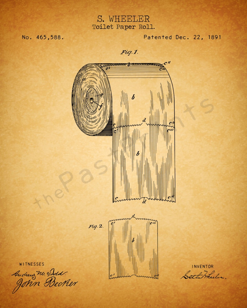 Toilet Paper Printable | Bathroom Print | Bathroom Wall Art | Bathroom ...