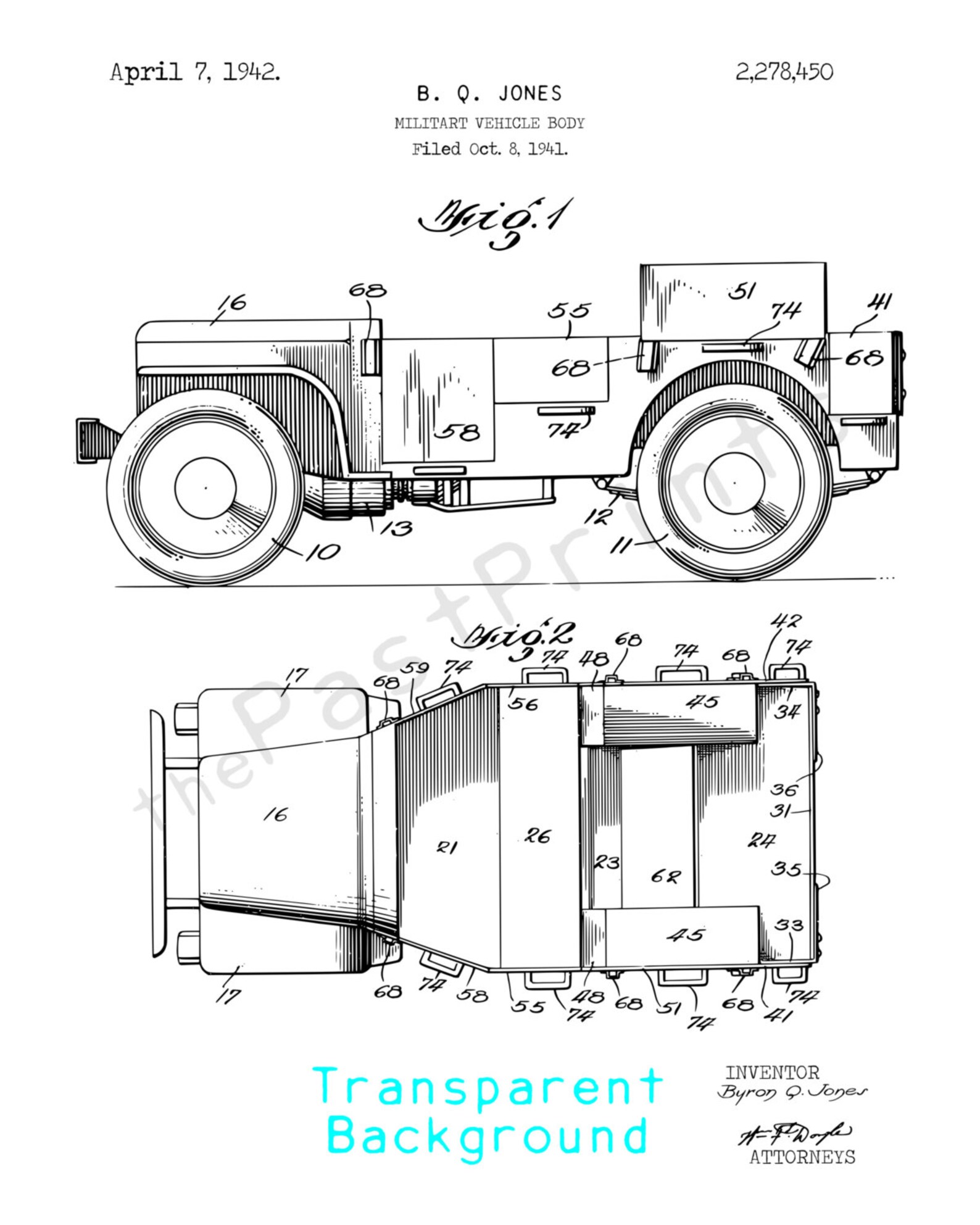 Jeep Printable | Military Jeep | Military Wall Art | Military Art ...