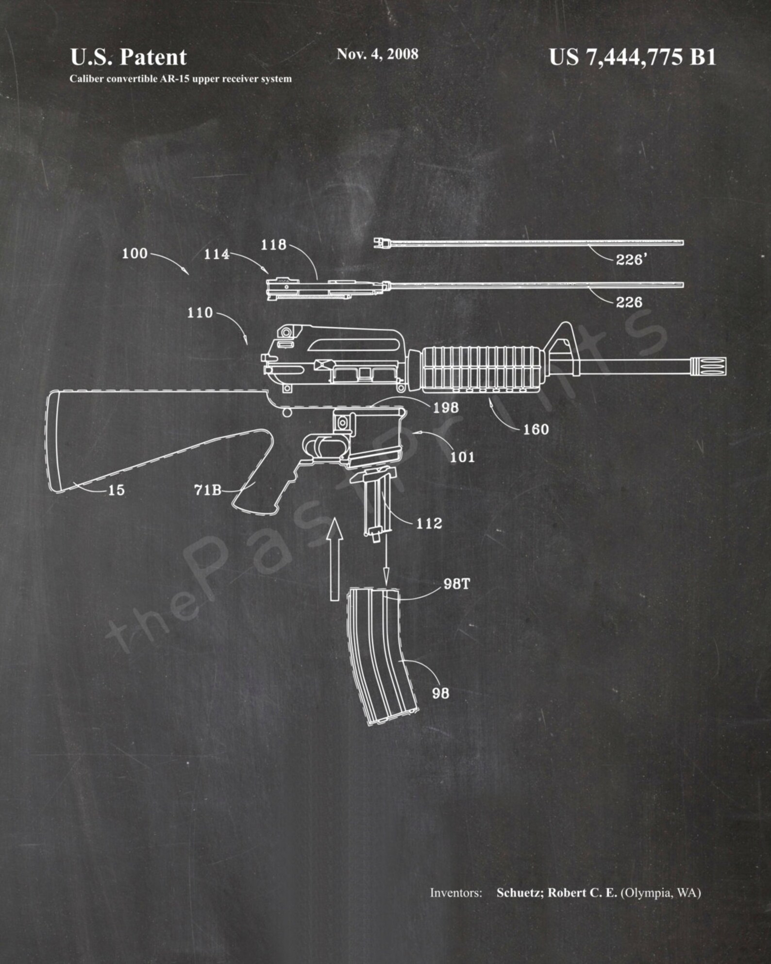 AR 15 Printable AR 15 Gun Art Gun Print Gun Poster - Etsy