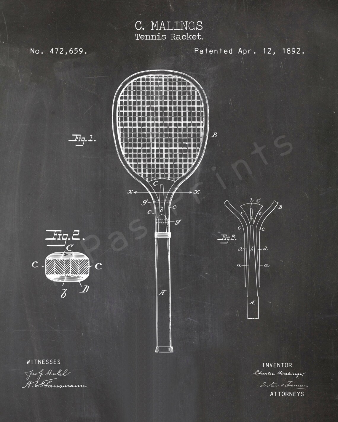 Tennis Printable Tennis Racket Tennis Wall Art Tennis Art Tennis Print ...