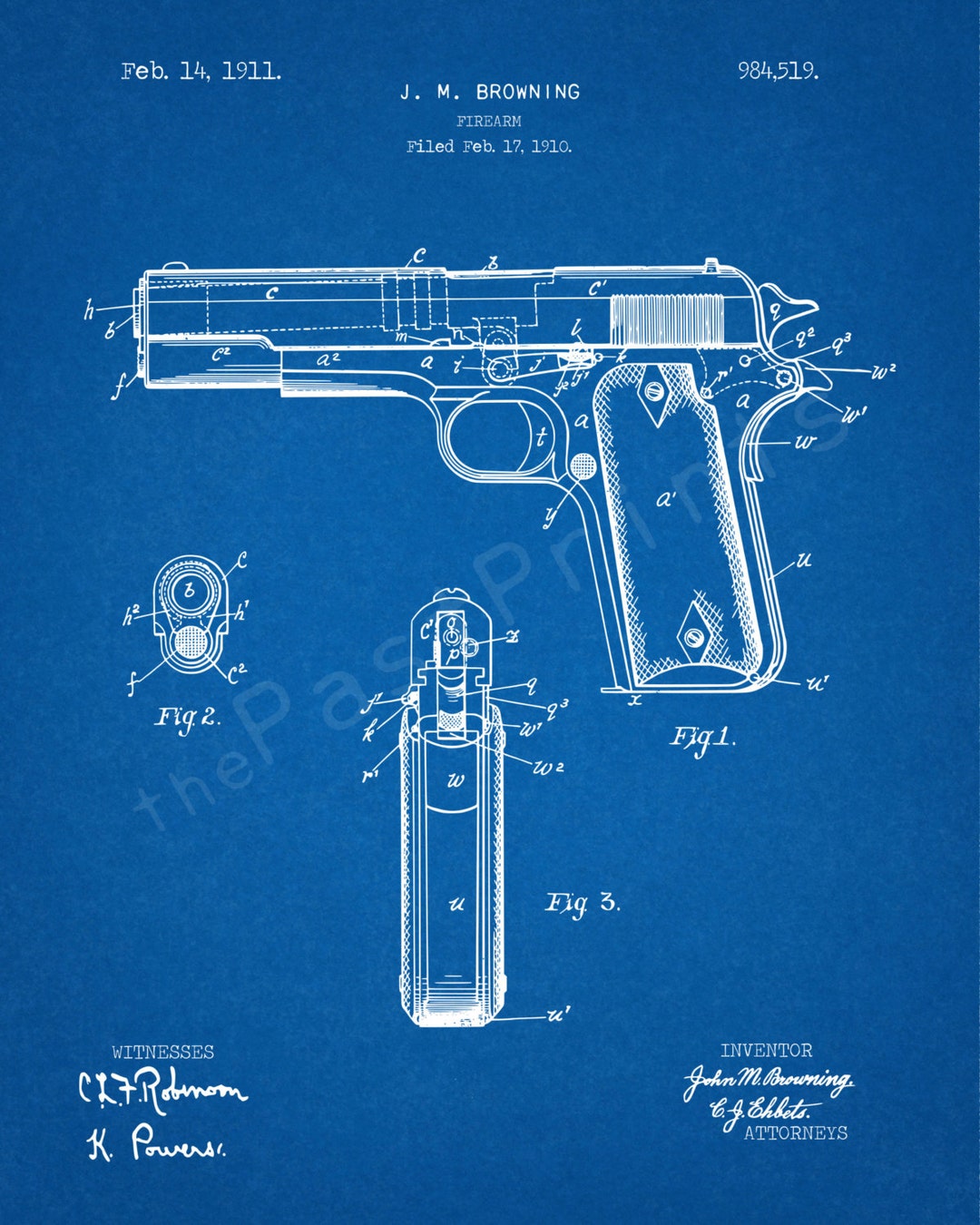 Colt 1911 Printable | Colt 45 | Gun Print | Gun Wall Art | Gun Art ...