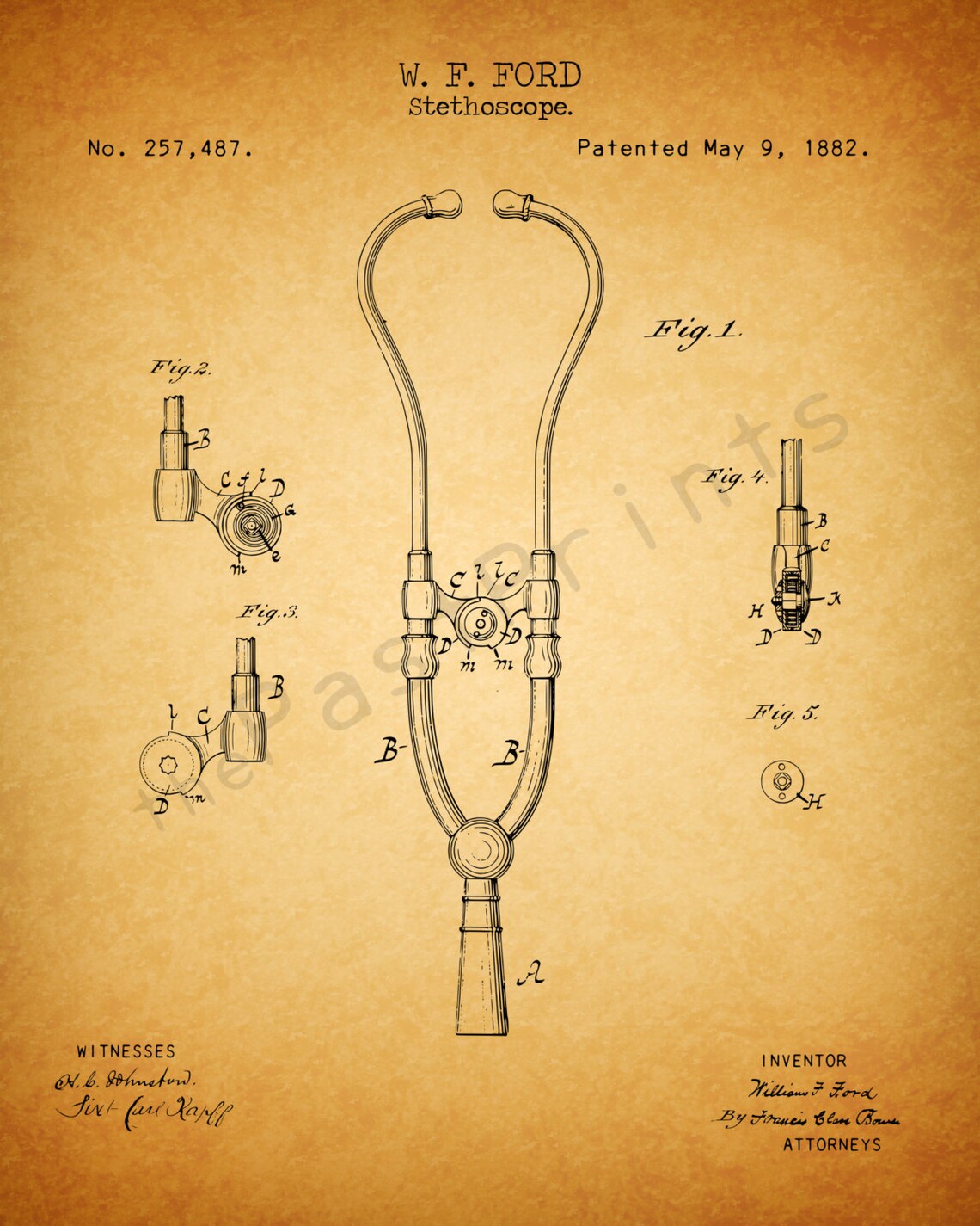 Stethoscope Printable Medical Art Medical Decor Doctor - Etsy