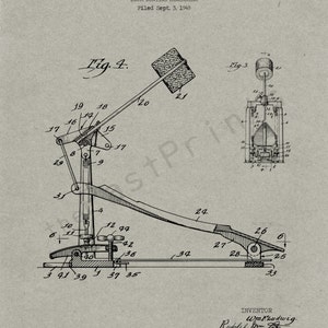 Buy Drum Printable | Kick Pedal | Drum Wall Art | Drum Art | Drum Print ...