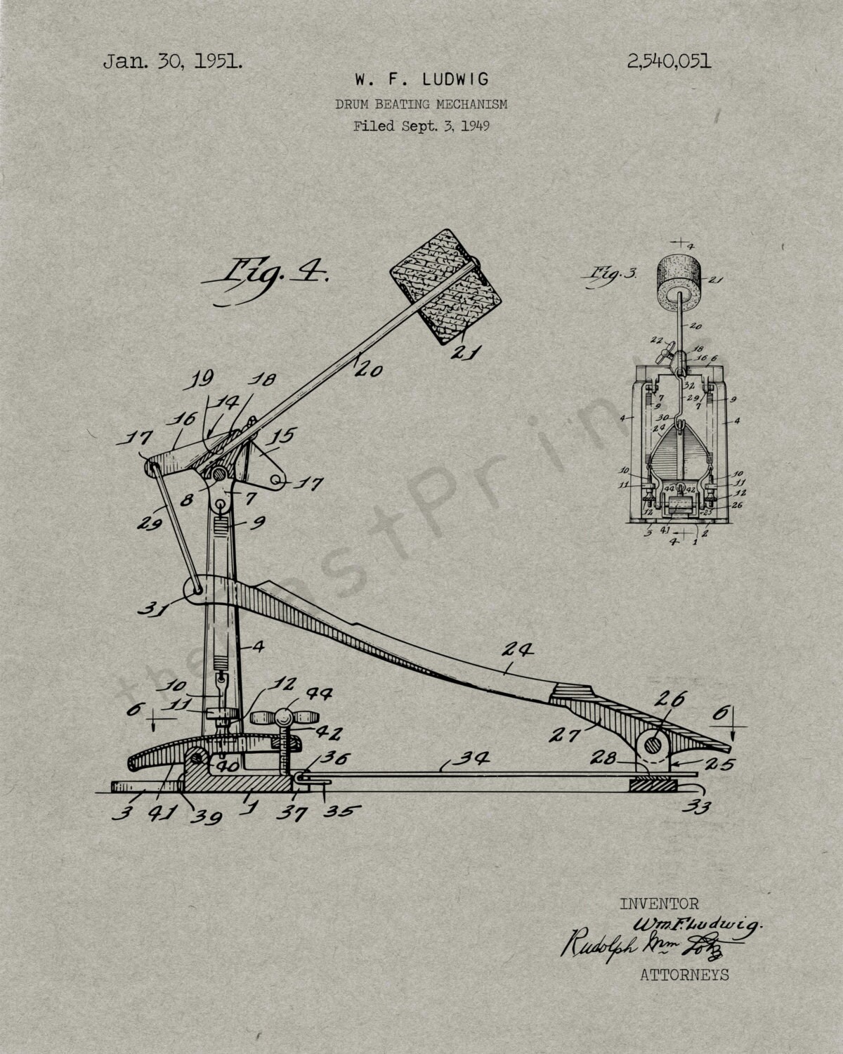 Drum Printable | Kick Pedal | Drum Wall Art | Drum Art | Drum Print ...