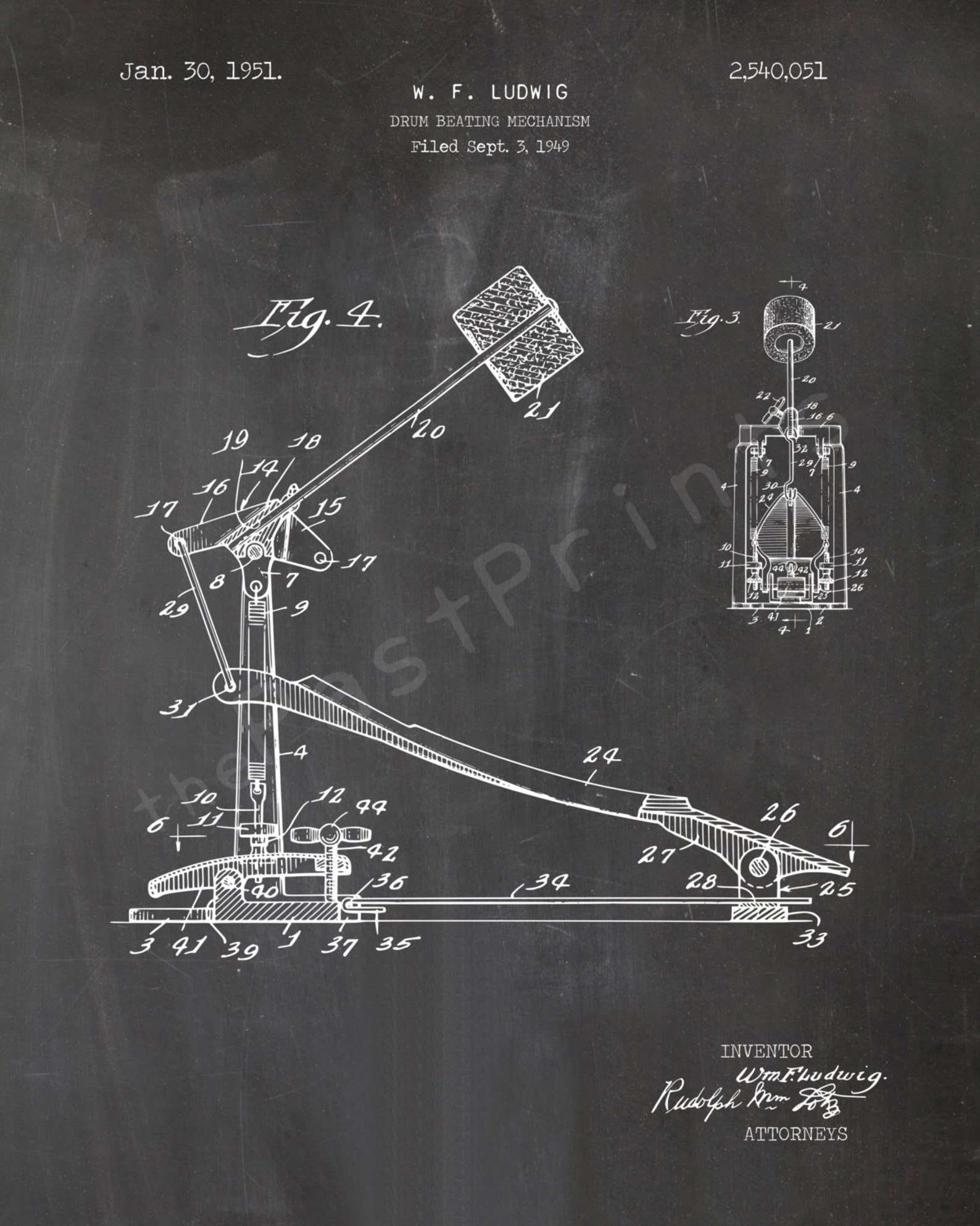 Drum Printable | Kick Pedal | Drum Wall Art | Drum Art | Drum Print ...
