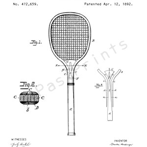 Tennis Printable | Tennis Racket | Tennis Wall Art | Tennis Art ...