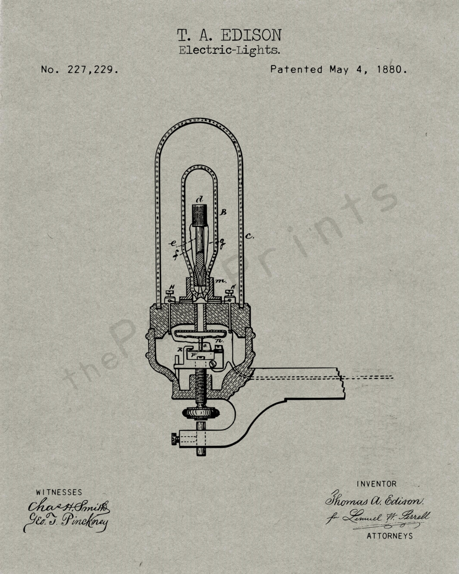 Buy Edison Printable Thomas Edison Light Bulb Edison Art Online in ...