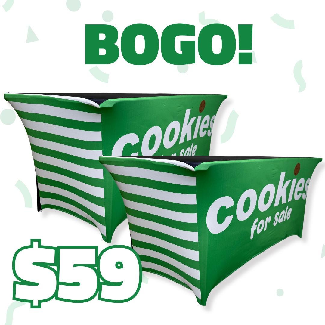 BOGO Cookie Seller Table Cover // Ready-to-ship - Etsy