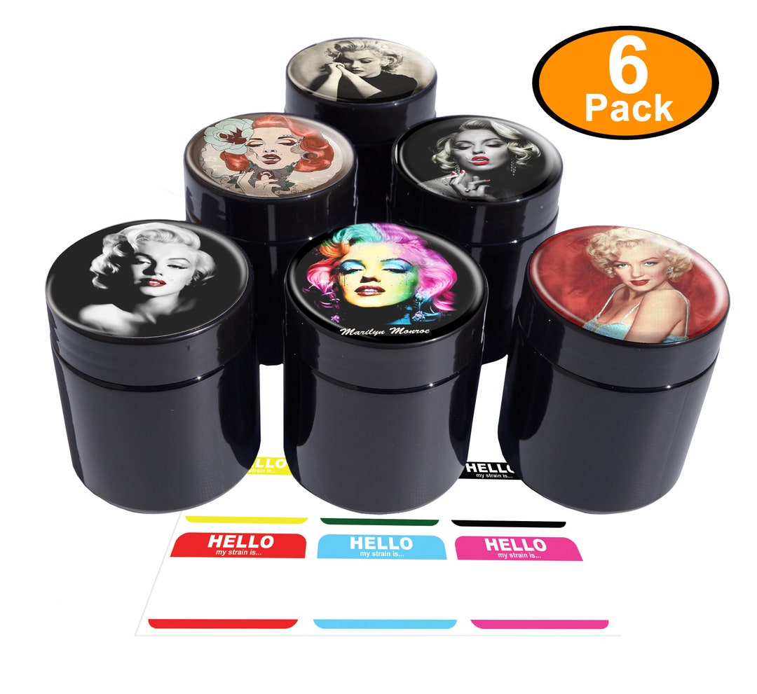 Califactory- Marilyn Monroe Design UV Proof Premium Jar Herb Storage ...
