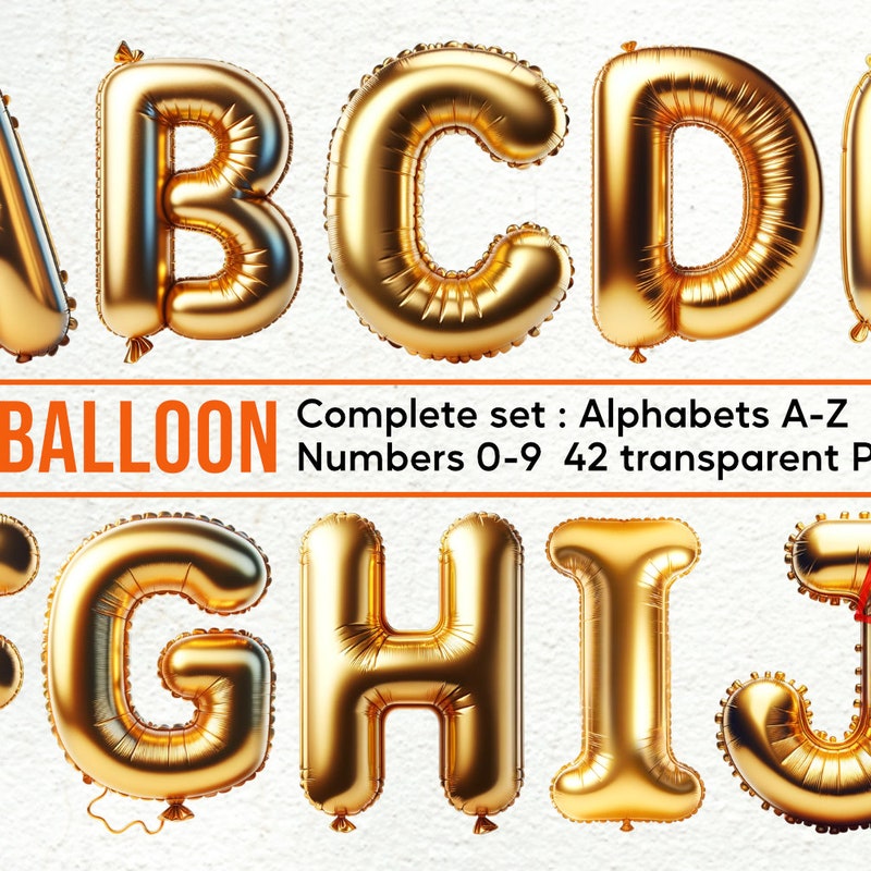 Alphabet Balloons - Etsy