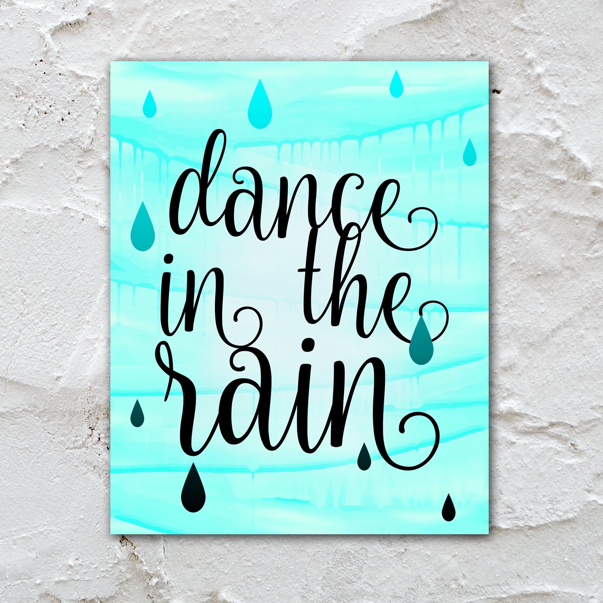 Dance in the Rain Printable Art, Inspirational Art, Printable ...