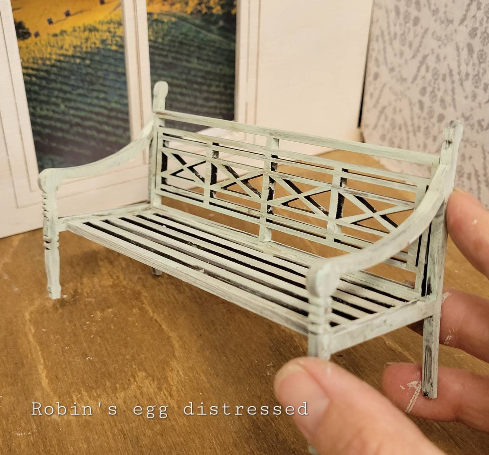 Miniature Dollhouse 1:12 Scale Bench Available Unfinished - Etsy
