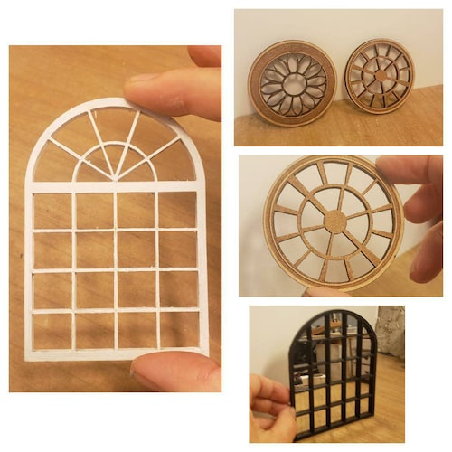6 Dollhouse Windows 1:12 Scale Printable Miniature Victorian - Etsy