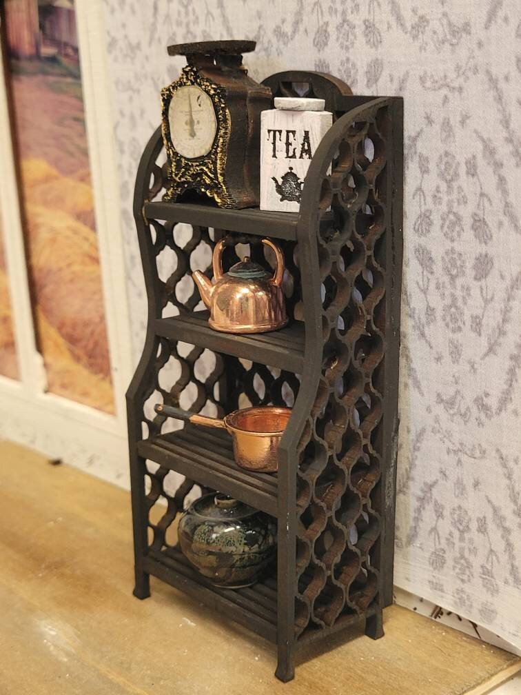 1:12 Scale Bakers Rack Available Unfinished and as a Kit - Etsy