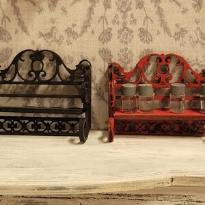 1:12 Scale Miniature Spice Rack With Jars Available as a Kit - Etsy