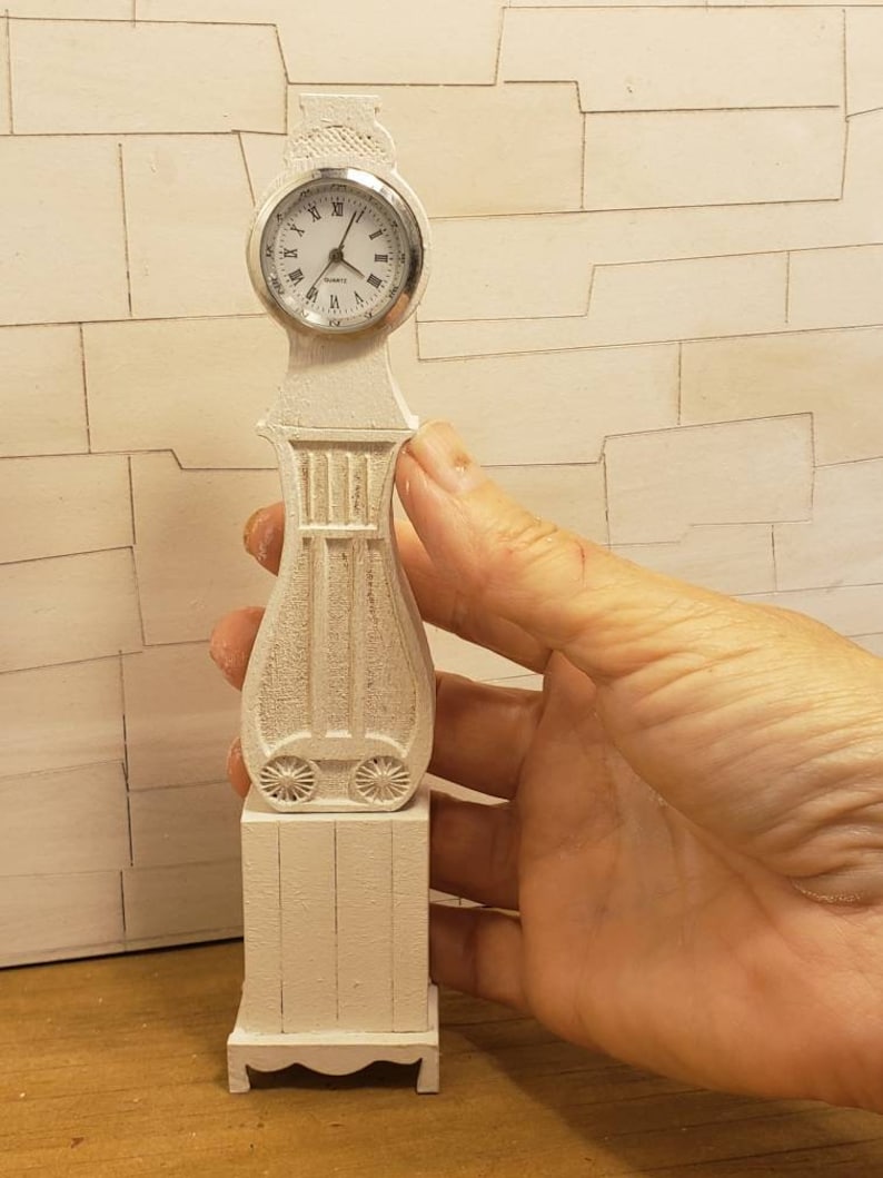 Miniature Dollhouse Gustavian Style Clock 1:12 Scale Available ...