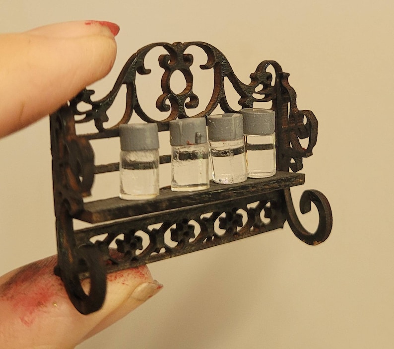 1:12 Scale Miniature Spice Rack With Jars Available as a Kit - Etsy