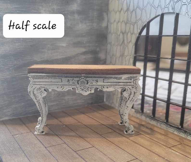 Half Scale Miniature Dollhouse Small Console Table Large or - Etsy