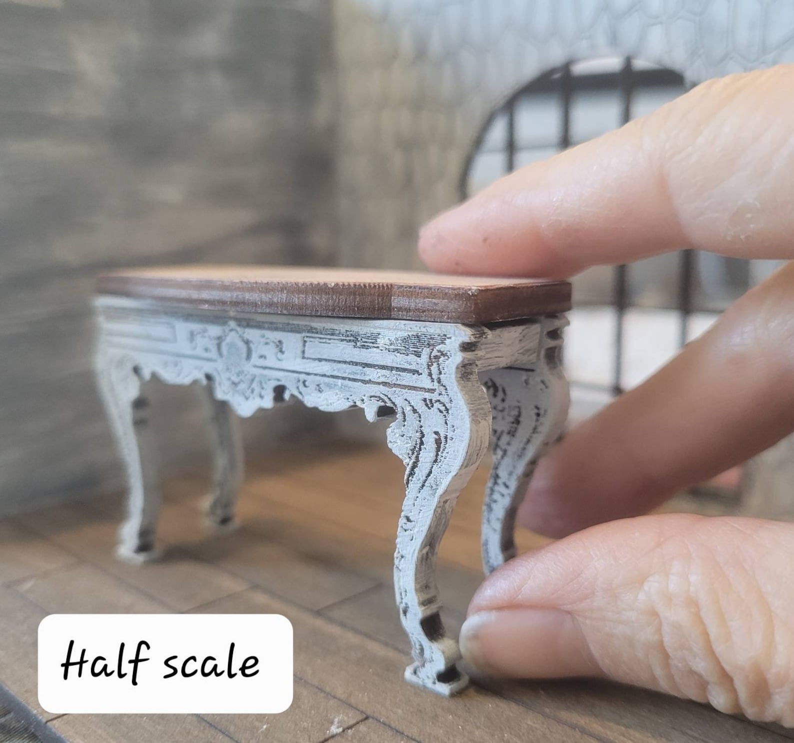 Half Scale Miniature Dollhouse Small Console Table Large or - Etsy