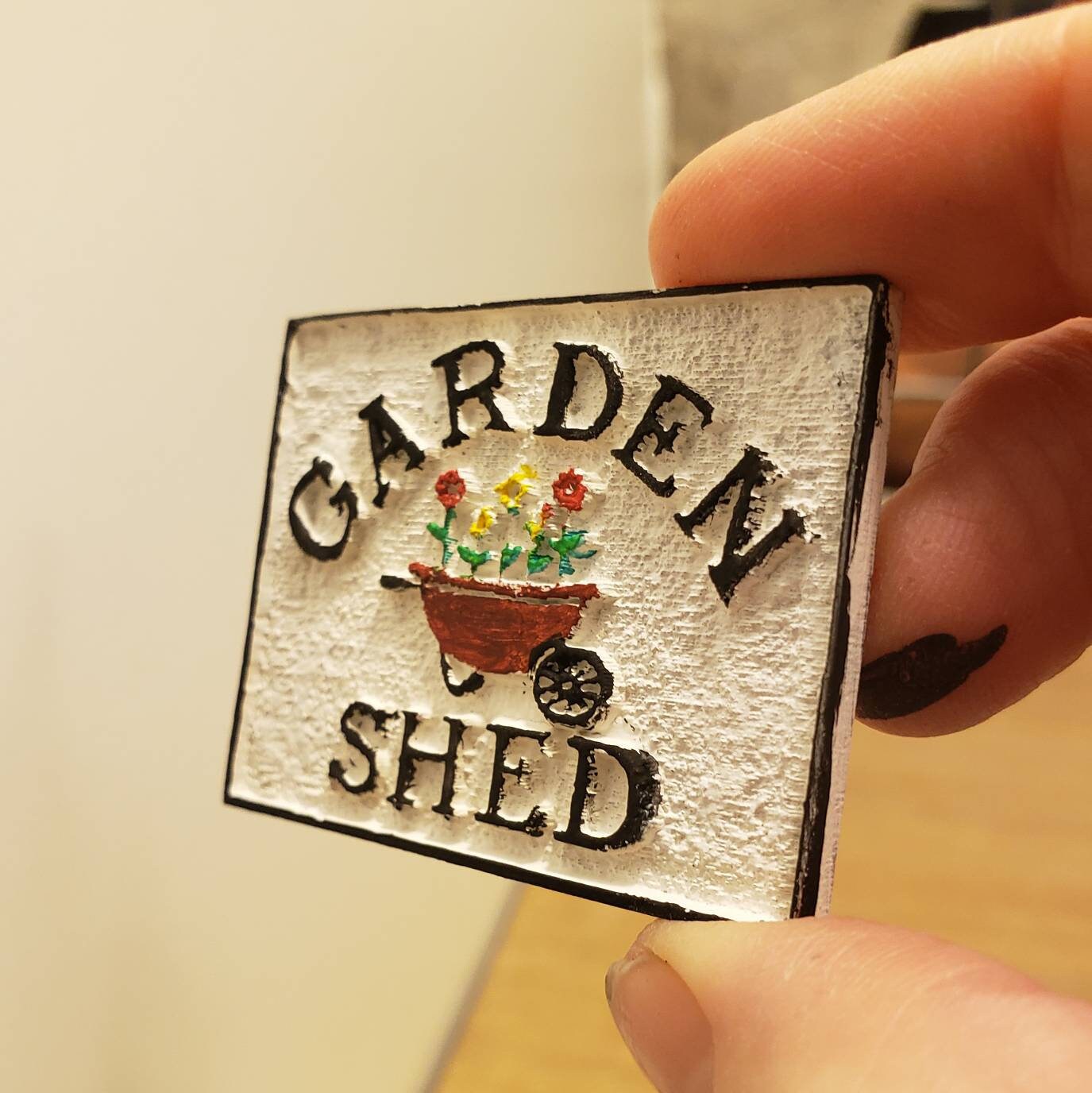 Miniature Dollhouse Farmhouse Style Garden Shed Sign 1:12 Scale - Etsy