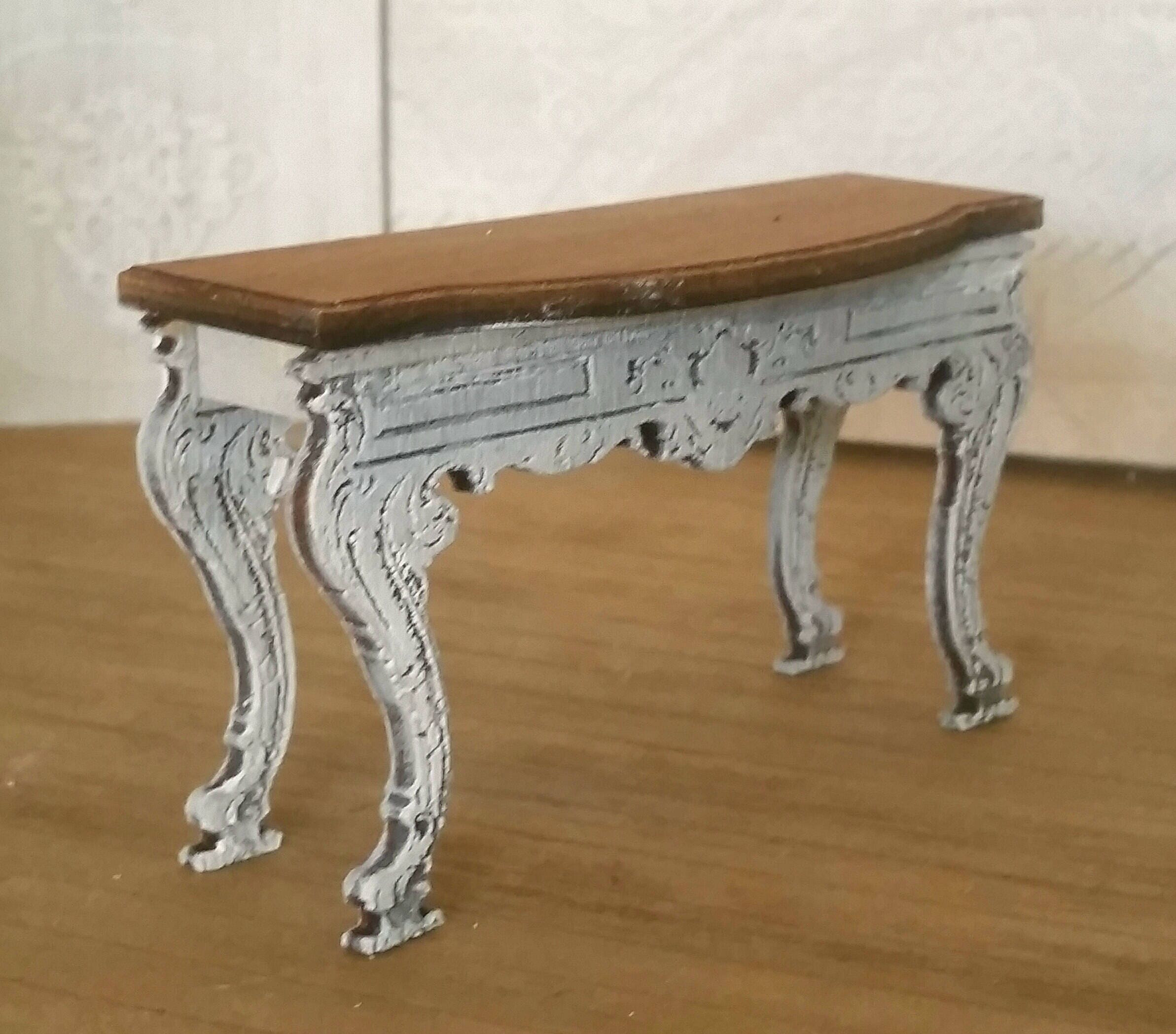 Miniature Dollhouse Small Console Table Large or Small French | Etsy