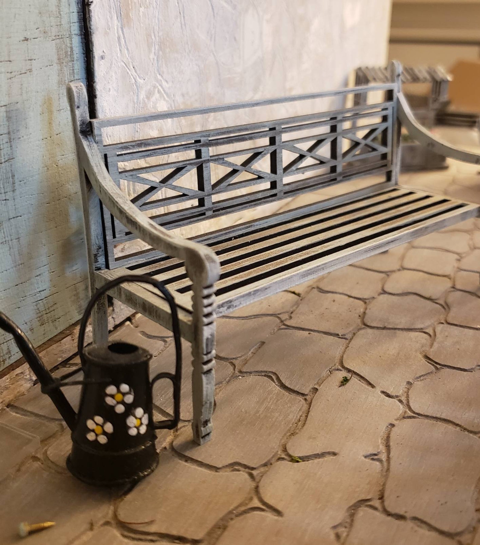 Miniature Dollhouse 1:12 Scale Bench Available Unfinished - Etsy