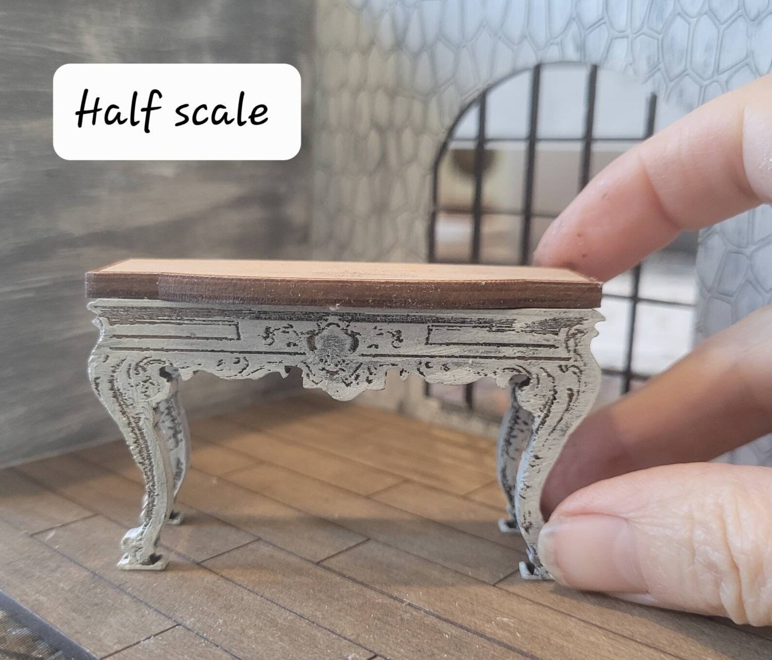 Half Scale Miniature Dollhouse Small Console Table Large or - Etsy