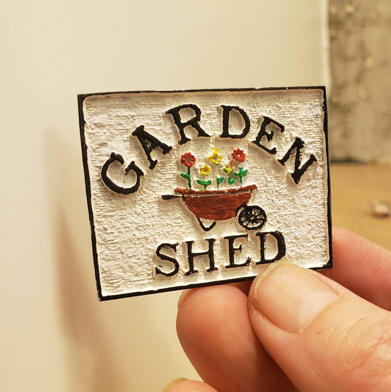 Miniature Dollhouse Farmhouse Style Garden Shed Sign 1:12 Scale - Etsy